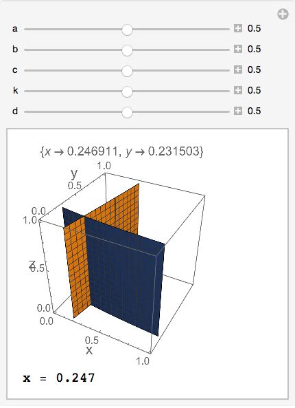 Equation Solving When Nsolve For X Y Only Output Solution For X