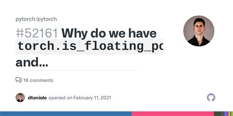 Why Do We Have Torch Is Floating Point And Torch Is Complex But Not
