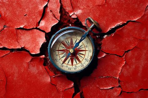 Premium Ai Image Create An Image Of A Broken Compass Ai Generated