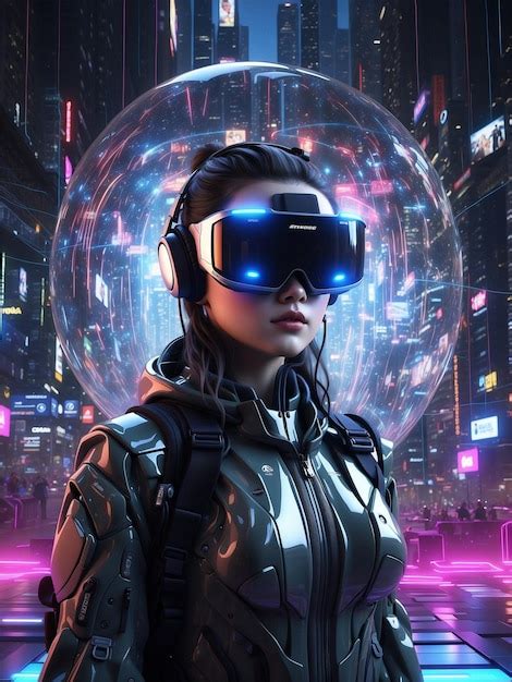 Premium Photo Illustrations Of Humans Using Virtual Reality Feel Of