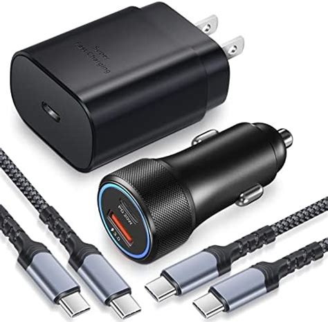 Amazon Com Cluvox 18W USB C Fast Charger Set Compatible For Samsung Galaxy A55 5G A54 A53 A50