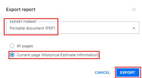 How To Export A Report In Hcss Insights