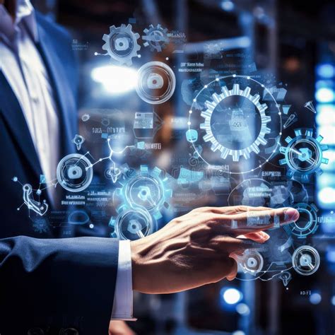 Businessman Engineering Iot Technologies For Better Performance And A More Efficient Future