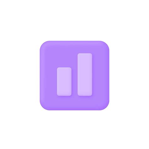 3d Realistic Graphic Bar Or Chart Button Vector Illustration 28763206