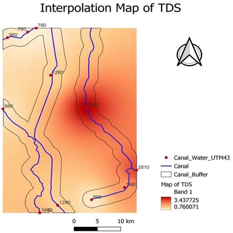 Interpolation Map Of Tds Download Scientific Diagram