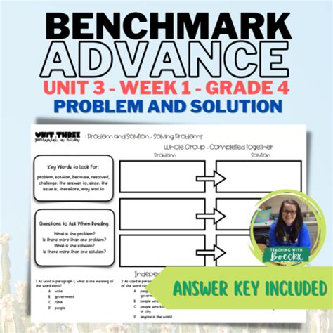 Benchmark Advance Grade 4 Unit 3 Week 1 Text Structure 2021