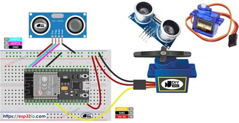 Esp Ultrasonic Sensor Servo Motor Esp Tutorial