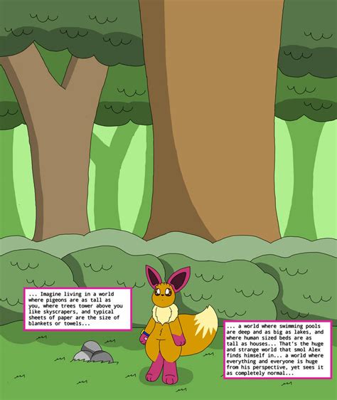 A Smol Eevee In A Huge World By Alexanderross1 On Deviantart