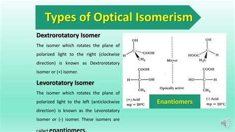 Optical Isomerism In Organic Chemistry Pptx