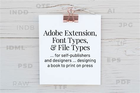 Adobe Extension Font Types And File Types Star Print Brokers