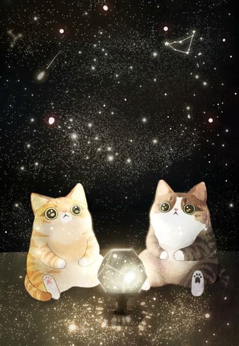 [보들캣] 플라네타륨 고양이 일러스트 네이버 블로그 Cat Art Cute Drawings Cats Illustration