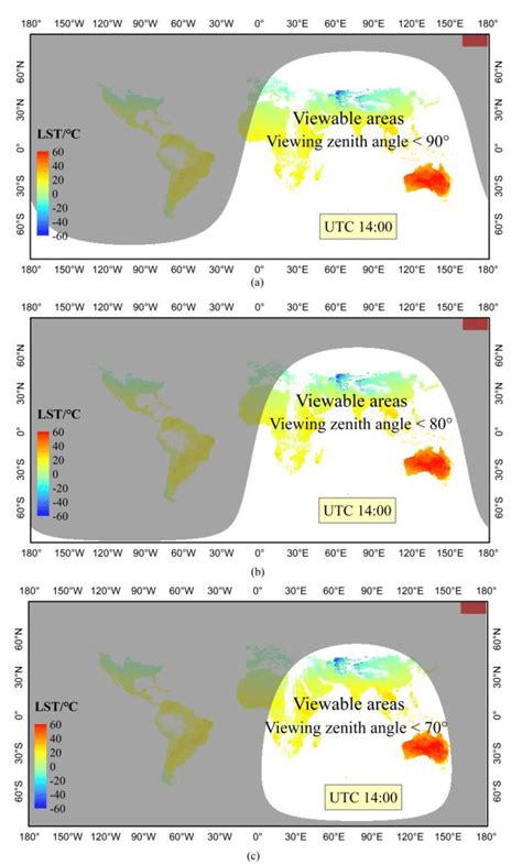 The Spatial Coverage Of The Moon Based Thermal Infrared Sensor At 1400 Download Scientific