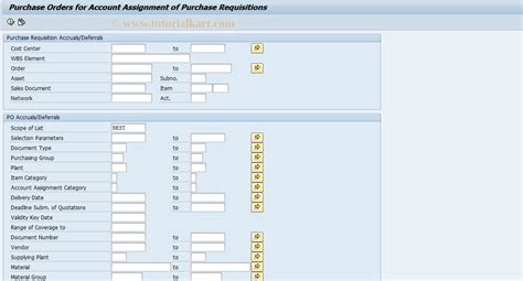 Meccp Me2k Sap Tcode For Requisition Account Assignment