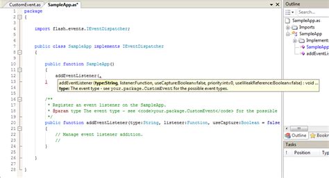 Actionscript 3 How Can I Display Which Event Strings Are Available For An Object In As3