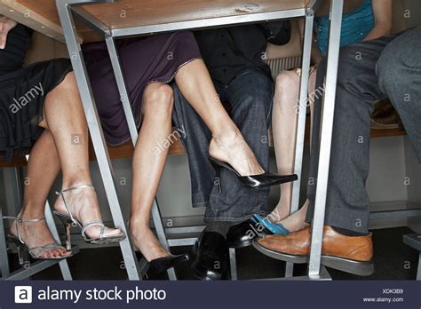 Legs Under Table Stock Photos Legs Under Table Stock Images Alamy