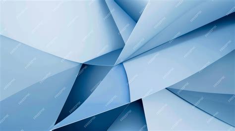 premium photo abstract blue geometric shapes overlap and intersect