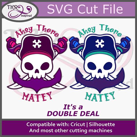 Pirate Svg File Multi Layer Digital Cut File For Cricut Nautical Theme Svg Png Digital