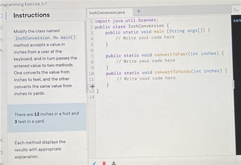 Solved Rogramming Exercise 37 There Are 12 Inches In A Foot