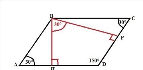 Кут між висотами паралелограма проведеними з вершини тупого кута дорівнює 30° Знайдіть