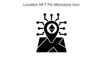 Location NFT Pin Monotone Icon In Powerpoint Pptx Png And Editable Eps Format PPT Sample