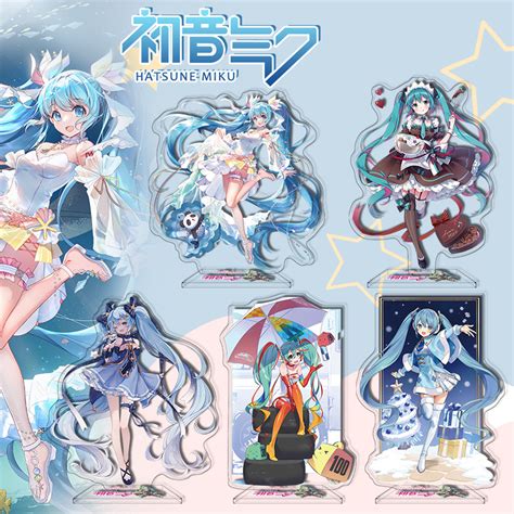 vocaloid V家初音未来立牌Miku雪初音亚克力立牌二次元动漫周边 虎窝淘