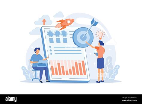 Tiny Business Analysts Discussing Ideas At Laptop With Data Data