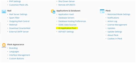 HOW TO CHANGE THE IDLE TIMEOUT OF A IIS APPLICATION POOL ON PLESK