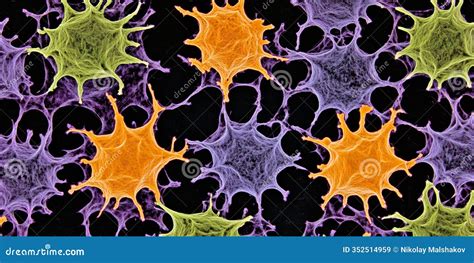 Microscopic Dendritic Cells Spreading Branching Projections Triggering