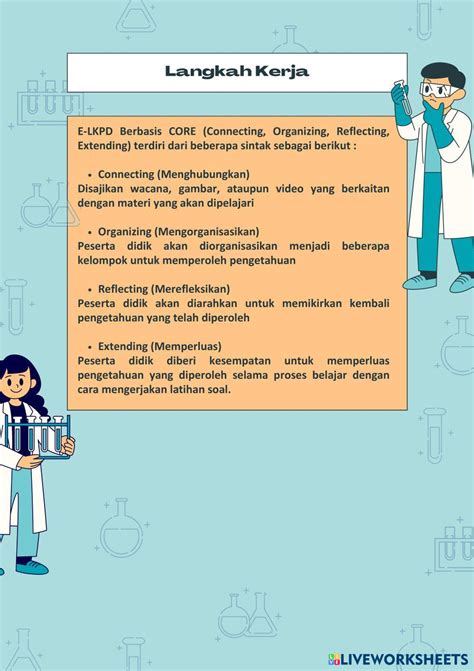 E Lkpd Termokimia Berbasis Core Connecting Organizing Reflecting