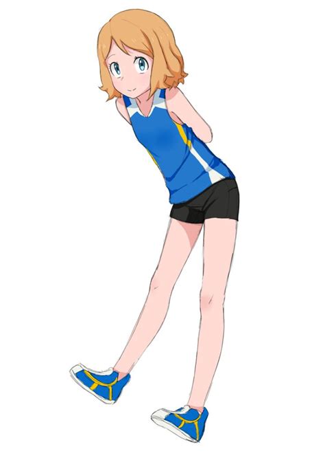 Volleyball Player Serena Pokemon Ash And Serena Cute Anime Character
