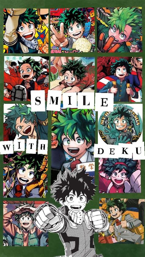 Smile With Deku My Hero Academia Manga Hero Wallpaper Boku No Hero