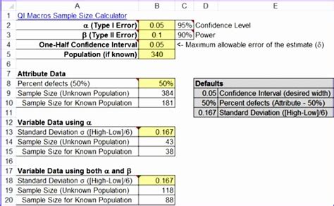 8 Standard Deviation Excel Template Excel Templates