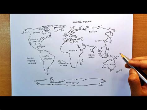 Simple World Map Drawing