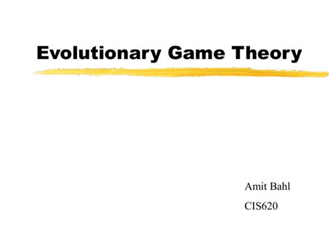 evolutionary game theory