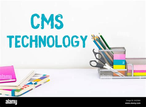 Hand Writing Sign Cms Technology Word For Programs That Are Used To