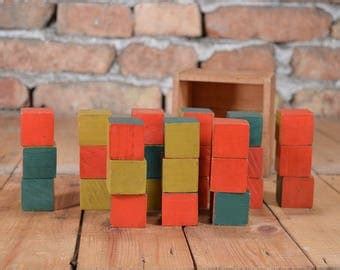 Wooden Cubes Etsy