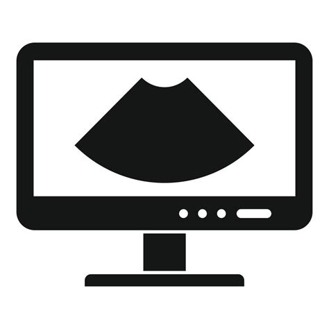 Ultrasound Monitor Icon Simple Style 14622976 Vector Art At Vecteezy