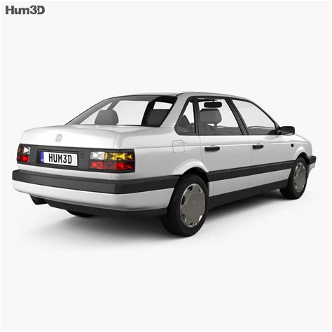 Volkswagen Passat B3 Sedan 1993 3d Model Download Sedan On