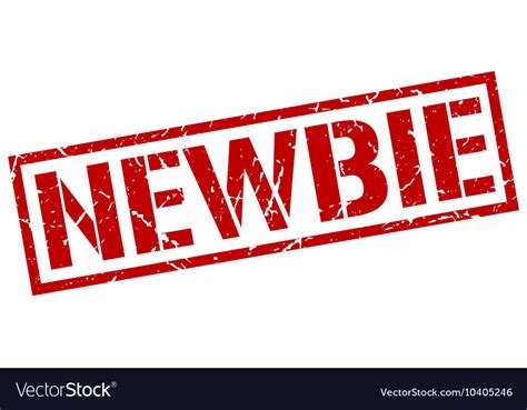 Newbie Stamp Royalty Free Vector Image Vectorstock