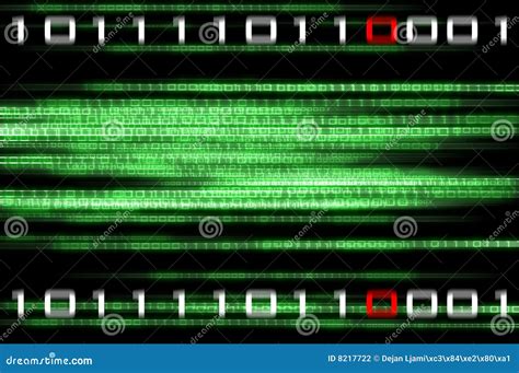 Matrix Binary Numbers Background Stock Illustration Illustration Of
