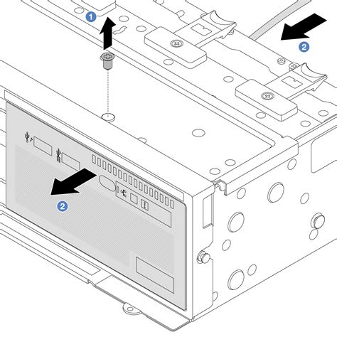Remove The Front I O Module Thinksystem Sr655 V3 Lenovo Docs