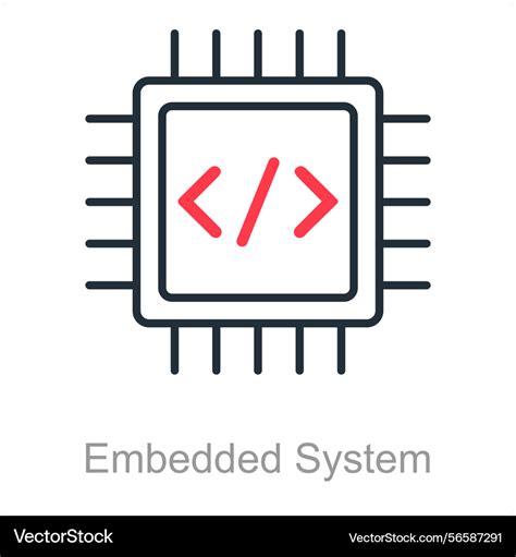 Embedded System Icon Concept Royalty Free Vector Image