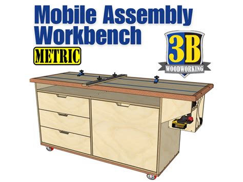 Mobile Assembly Workbench Compact Workbench Outfeed Table Digital
