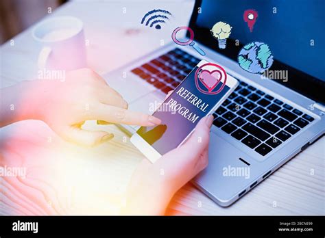 Conceptual Hand Writing Showing Referral Program Concept Meaning