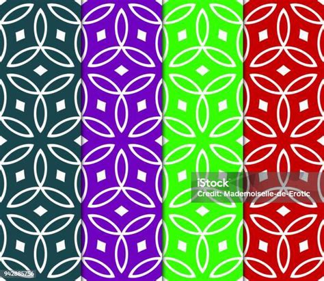 원활한 현대 기하학적 패턴의 집합입니다 끝 없는 벽지에 대 한 선형 텍스처를 반복 벡터 일러스트 레이 션 0명에 대한 스톡 벡터