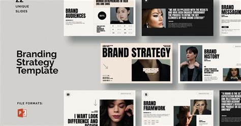 Шаблон Powerpoint для стратегии бренда Шаблоны презентаций Включая