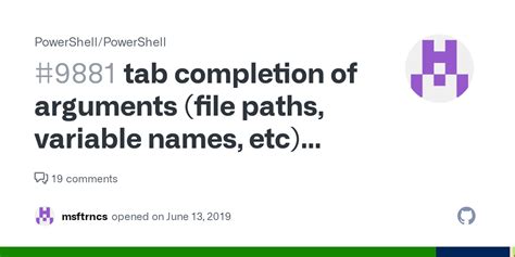 Tab Completion Of Arguments File Paths Variable Names Etc Fails To