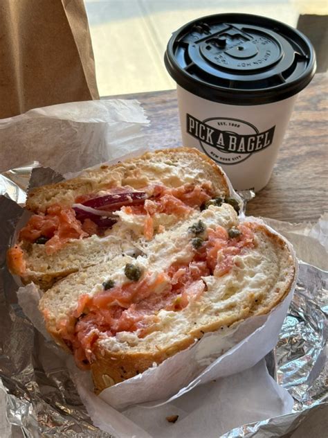 뉴욕 맨하탄 베이글 맛집 픽어베이글 연어 샌드위치 커피 네이버 블로그