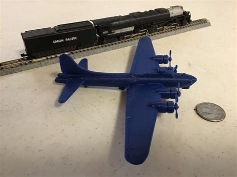 3d File B 17 Flying Fortress N Scale Model・3d Printing Design To Download・cults