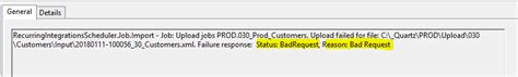 Bad Request · Issue 24 · Microsoftrecurring Integrations Scheduler